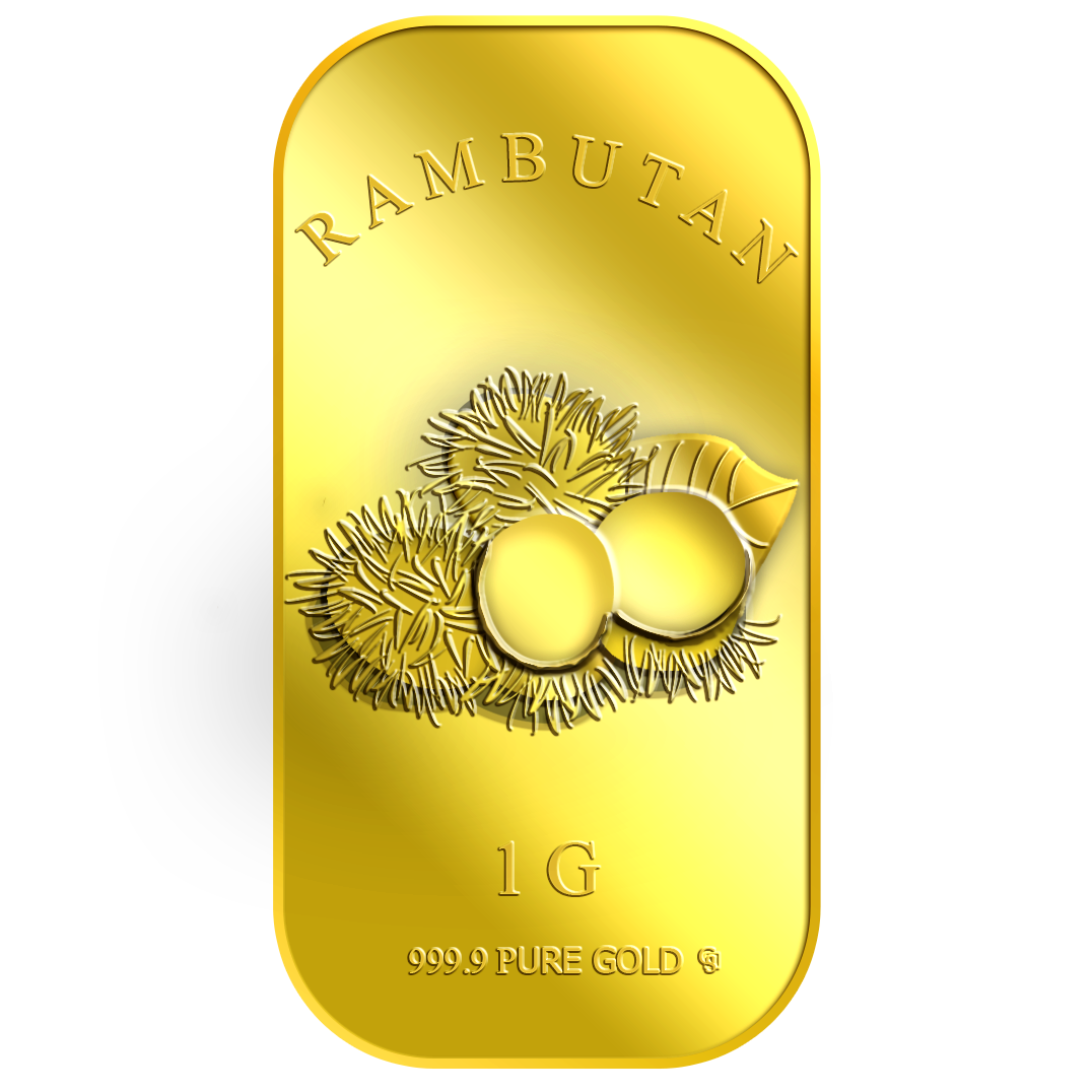1g King Of Fruits Durian Gold Bar Buy Gold Silver In Singapore Buy