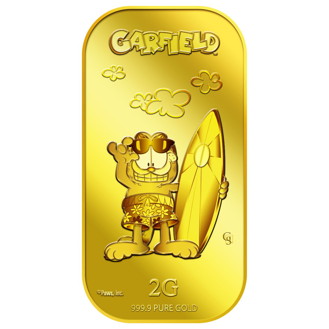 2g 2022 Summer Garfield Gold Bar | Buy Gold Silver in Singapore | Buy ...
