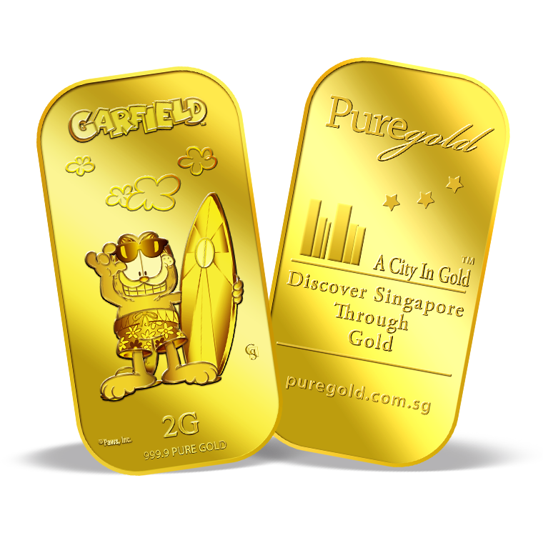 2g 2022 Summer Garfield Gold Bar | Buy Gold Silver in Singapore | Buy ...